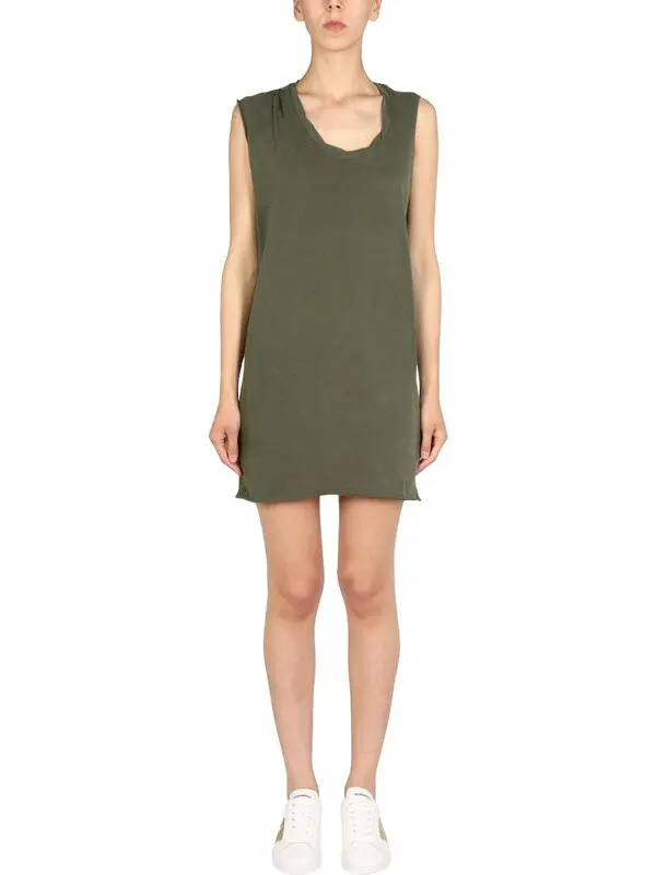 Dsquared2 Mini Dress With Marble Pattern - Green