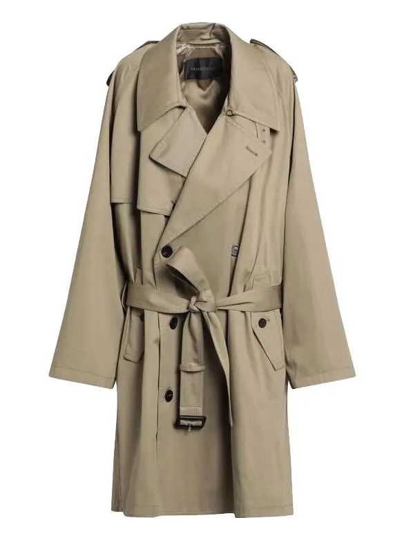 Balenciaga Double-breasted Trench Coat - Beige