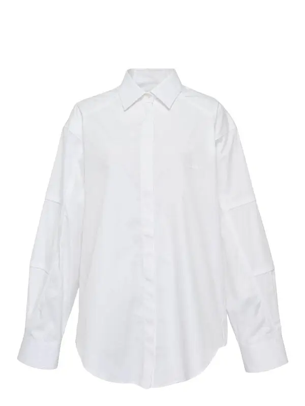 MSGM Logo Oversized Shirt - White