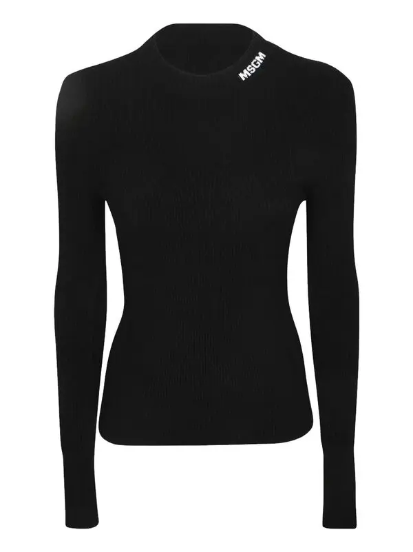 MSGM Ribbed Knitwear - Black