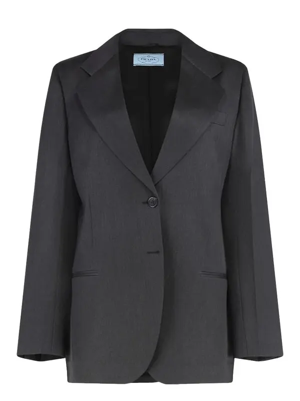 Prada Single-breasted Two-button Jacket - Grey