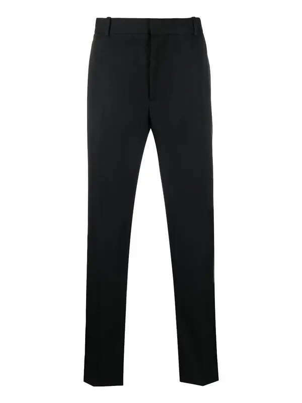 Alexander McQueen Straight Leg Trousers - Black