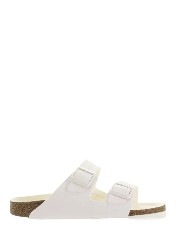 BIRKENSTOCK Arizona Big Buckle Slipper Sandals - White