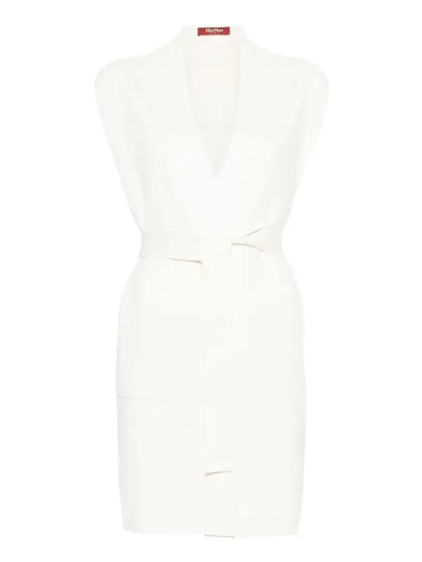 Max Mara Sleeveless Jacket - White