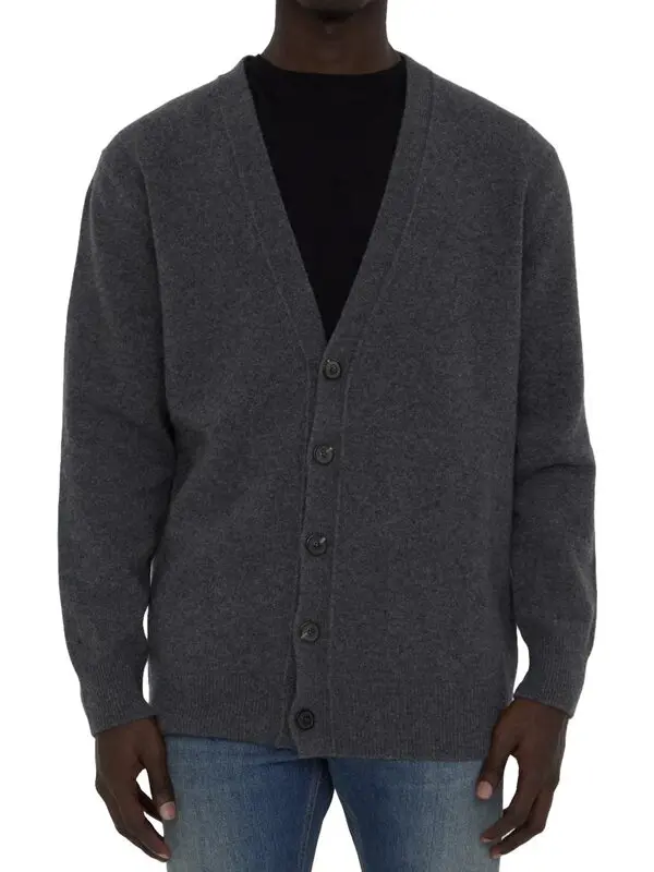 MAISON MARGIELA Wool Cardigan - Black