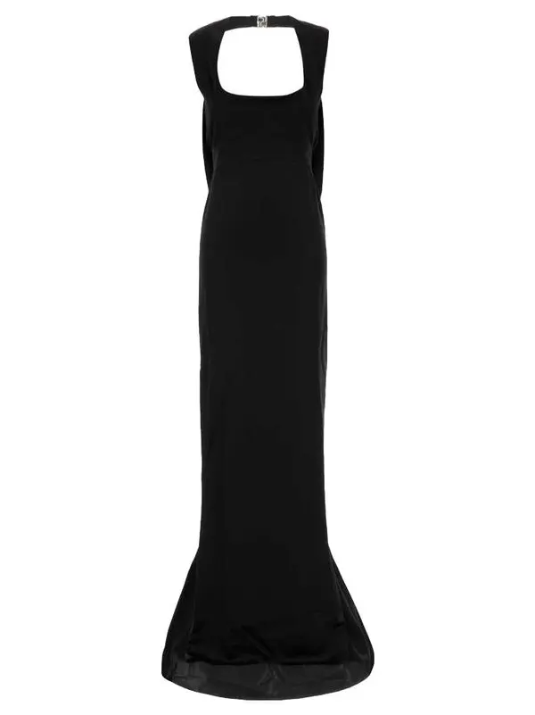 Dsquared2 Long Satin Dress - Black