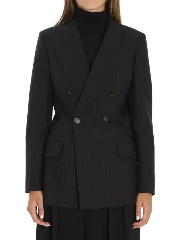 Gucci Double-breasted Wool Jacket - Black