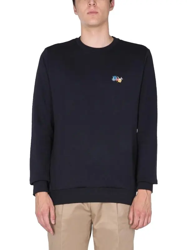 Paul Smith Splatter Print Sweatshirt - Blue