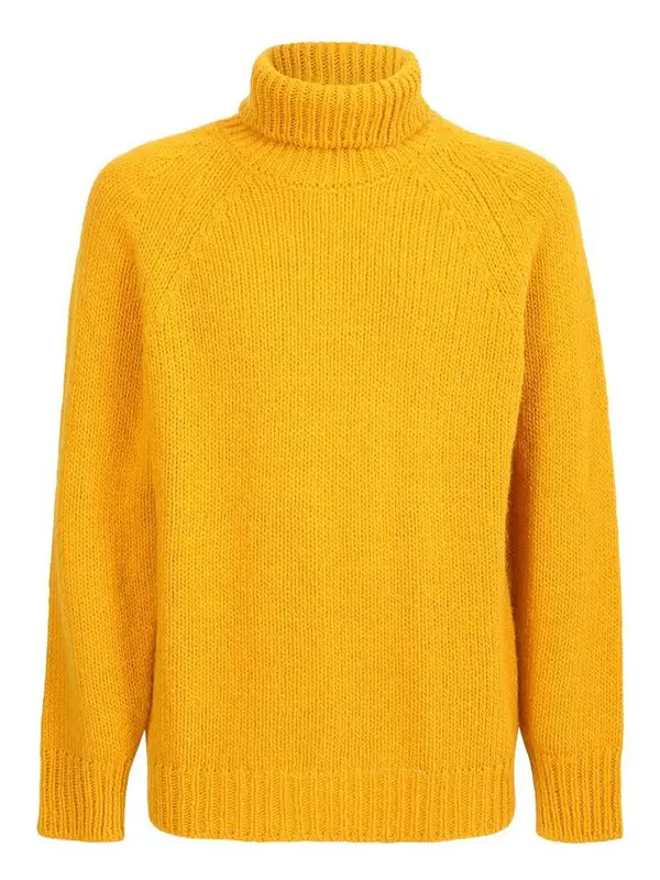 PT TORINO Wool Blend Turtleneck Jumper - Yellow