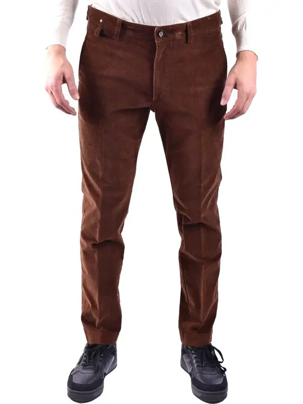PAOLO PECORA Trousers - Brown