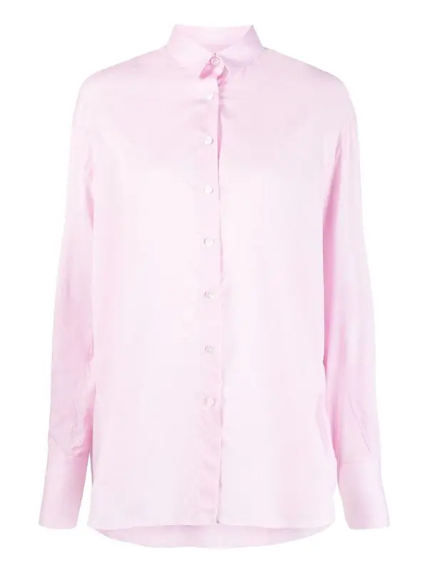 FINAMORE 1925 Cotton Button-up Shirt - Pink