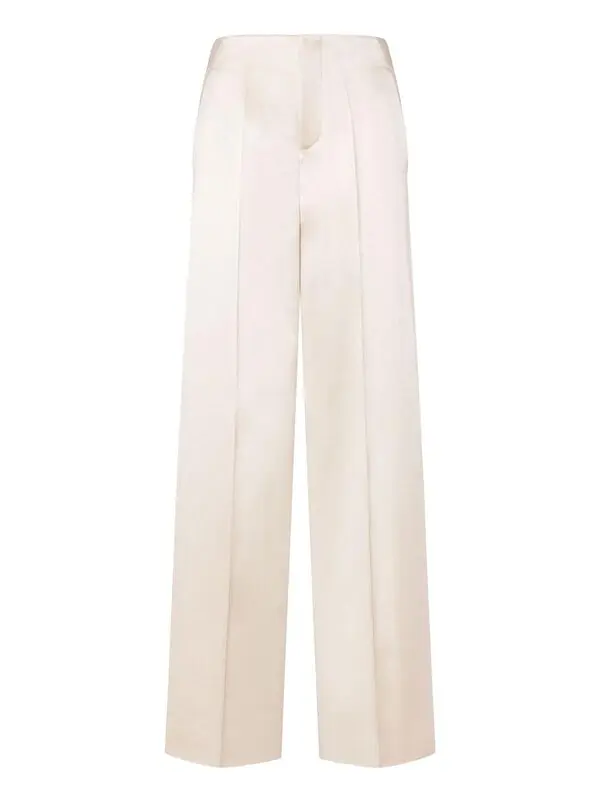 Philosophy Di Lorenzo Serafini Wide Satin Trousers - Beige