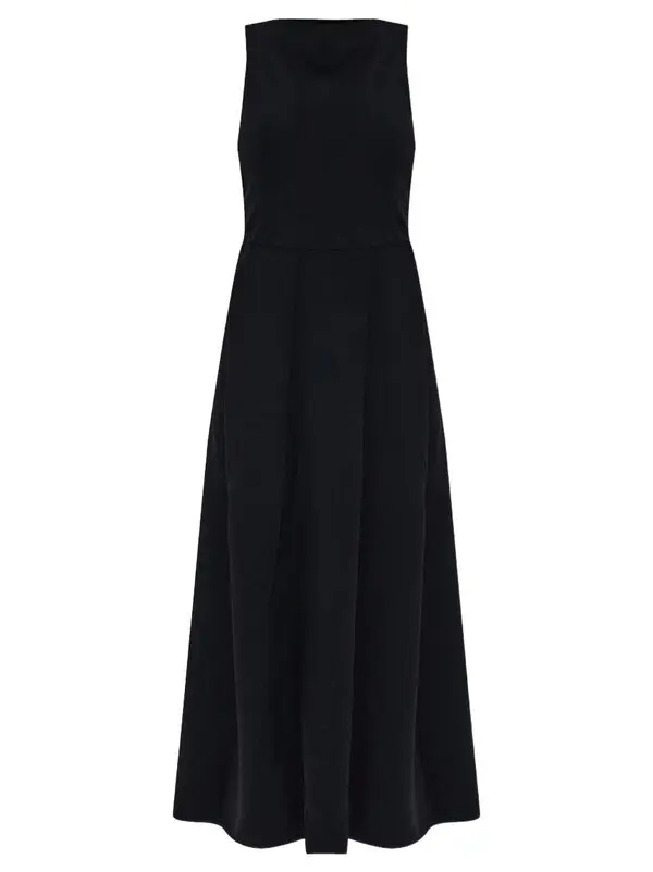 Emporio Armani Sleeveless Long Dress - Black