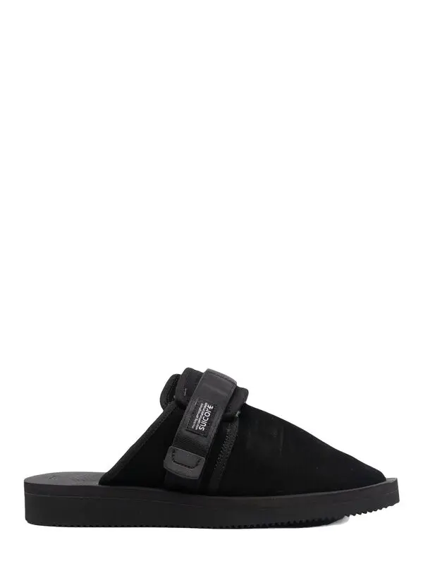 Suicoke Fur Lined Slippers - Black