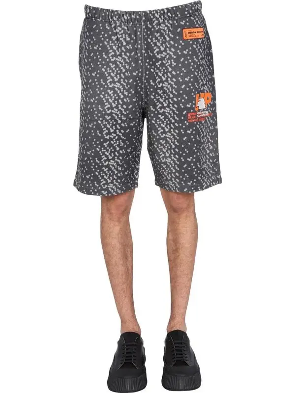 Heron Preston Bermuda With Logo - Black