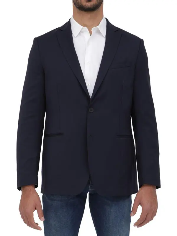 TONELLO Wool Single-breasted Jacket - Blue