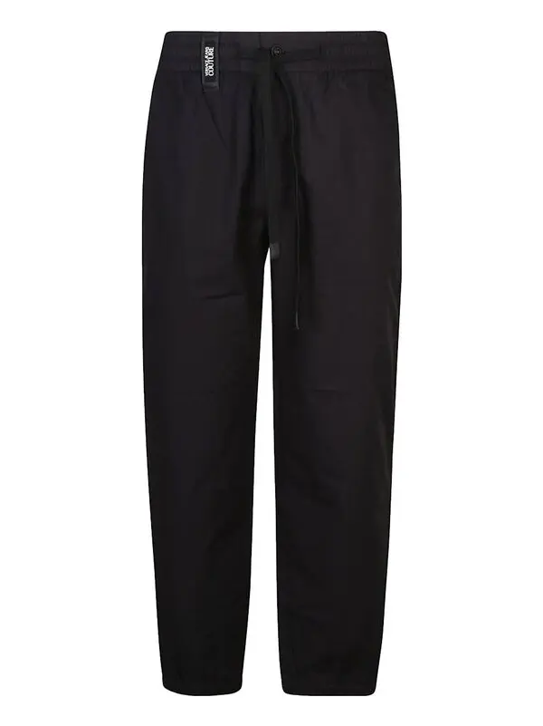 Versace Patch Logo Pant - Black