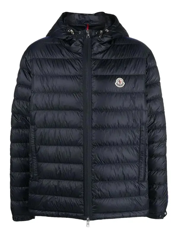 Moncler Agout Logo-patch Puffer Jacket - Blue