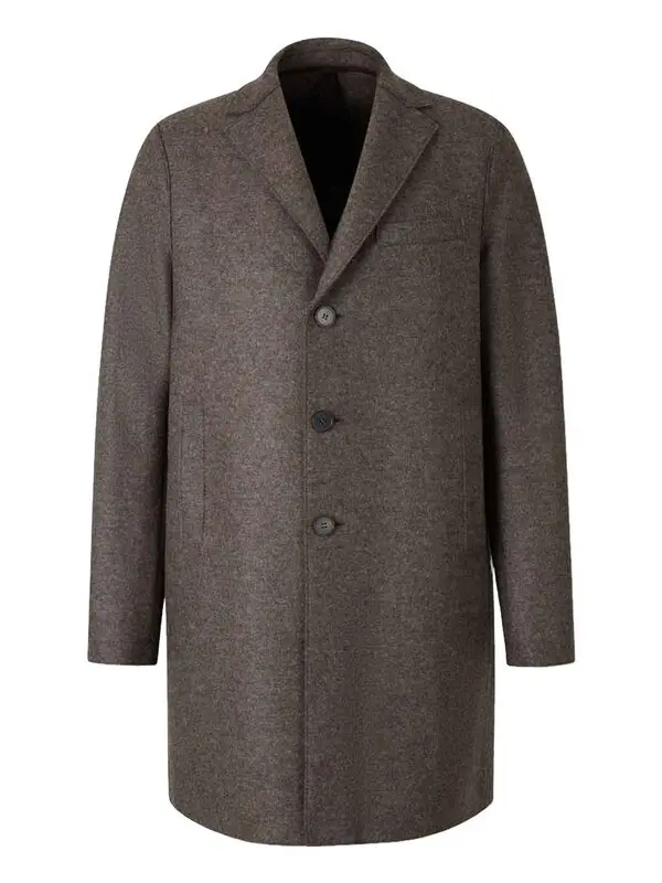Harris Wharf London Long Wool Coat - Brown