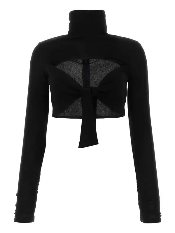 MSGM Viscose Top - Black