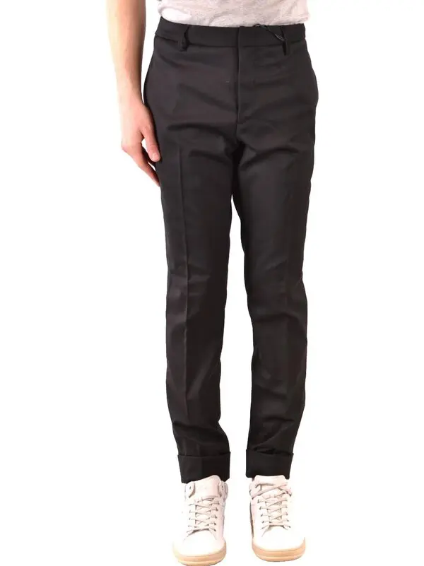 PAOLO PECORA Trousers - Black