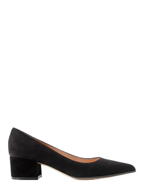 GIANVITO ROSSI Piper 45 Suede Pumps - Black