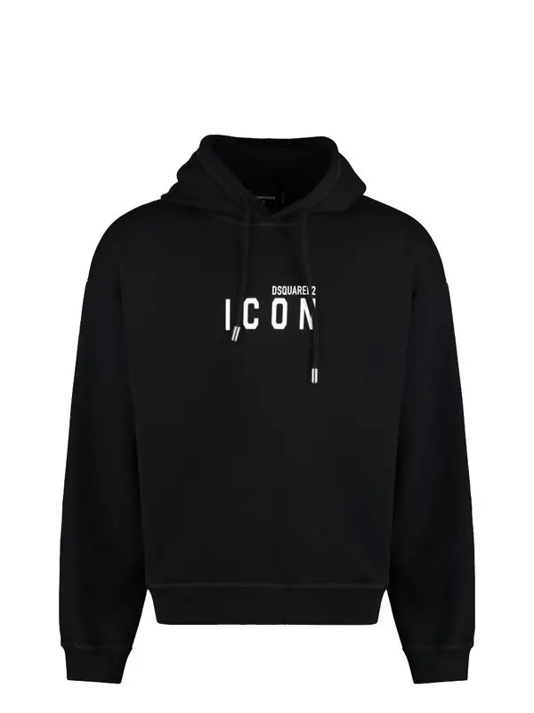 Dsquared2 Cotton Hoodie - Black