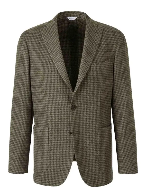 Boglioli Straight Wool Blazer - Military Green
