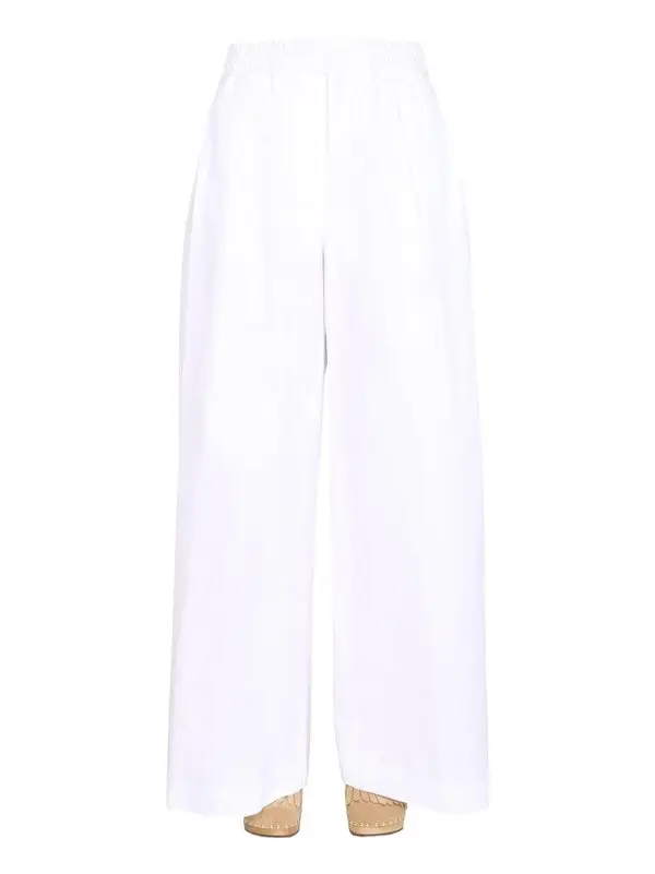 Aspesi Wide-leg Drawstring Trousers - White