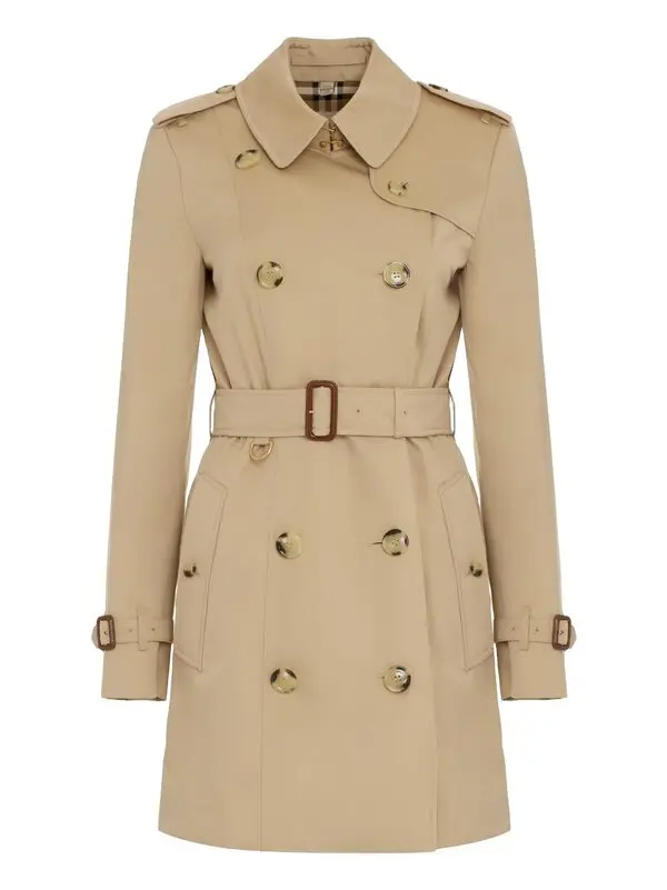 Burberry Gabardine Trench Coat - Beige