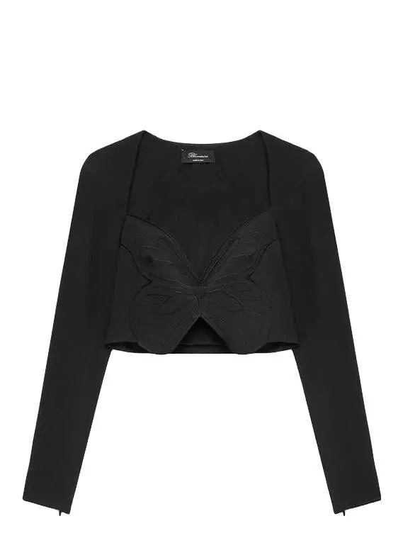 Blumarine Butterfly Top - N0990 Nero