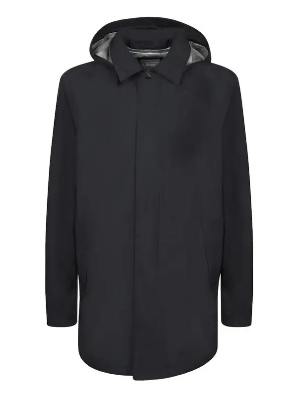 Herno Three-quarter Trench Coat - Black