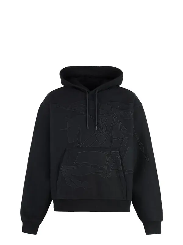 Burberry Cotton Hoodie - Black