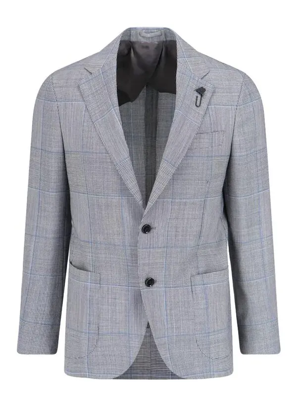 LARDINI Wool Jacket - Grey