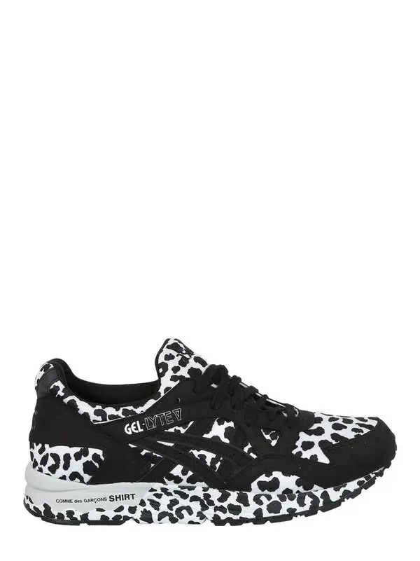 Comme Des Garçons Leopard Print Asics Gel Lyte Sneakers - Black