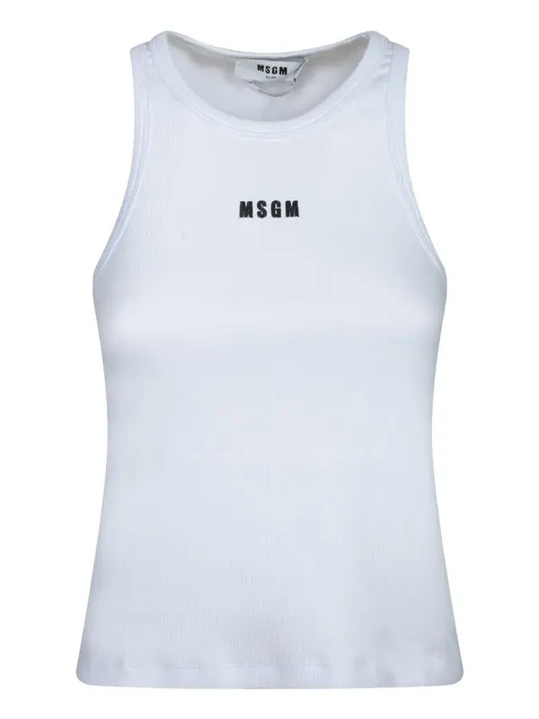 MSGM Knit Top - White