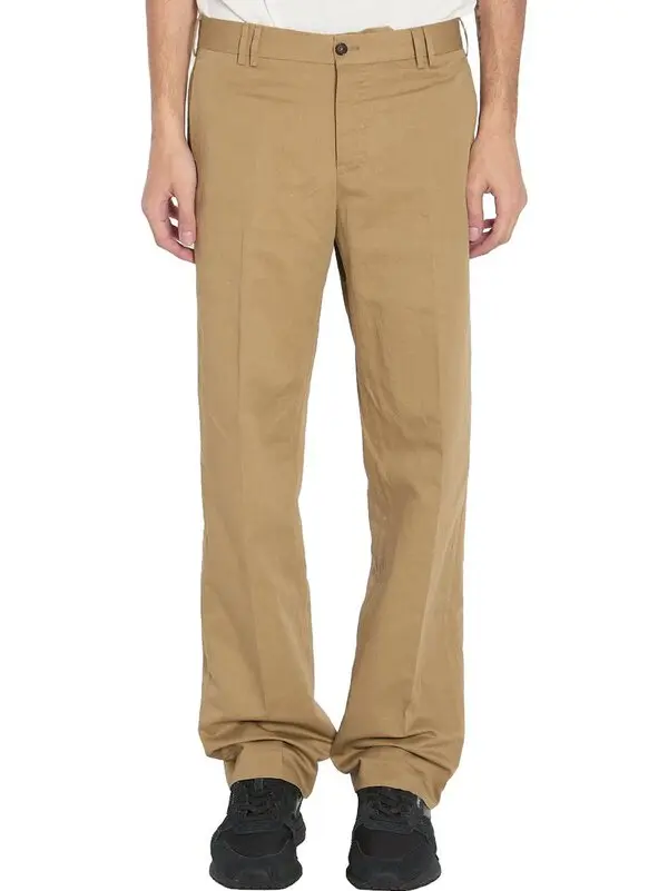 PT TORINO Cotton And Linen Trousers - Beige
