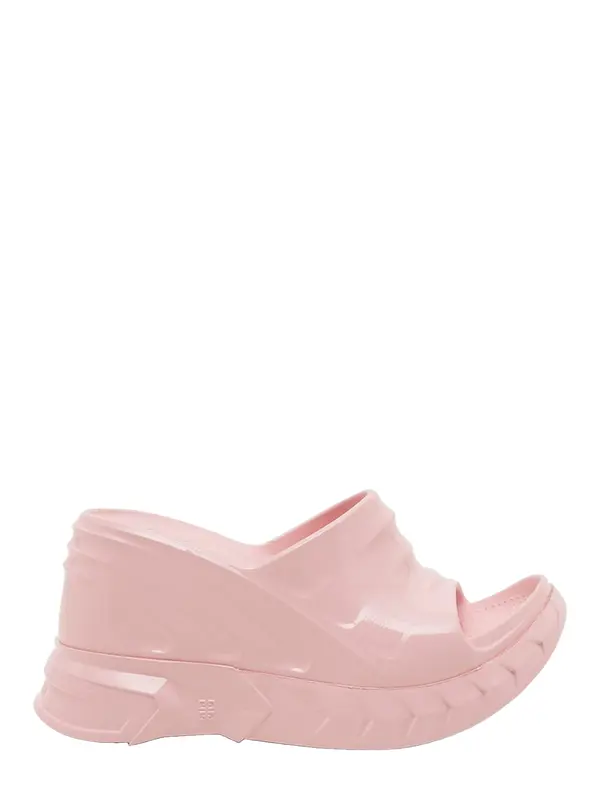 Givenchy Marshmallow Wedge Slide Sandals - Light Pink