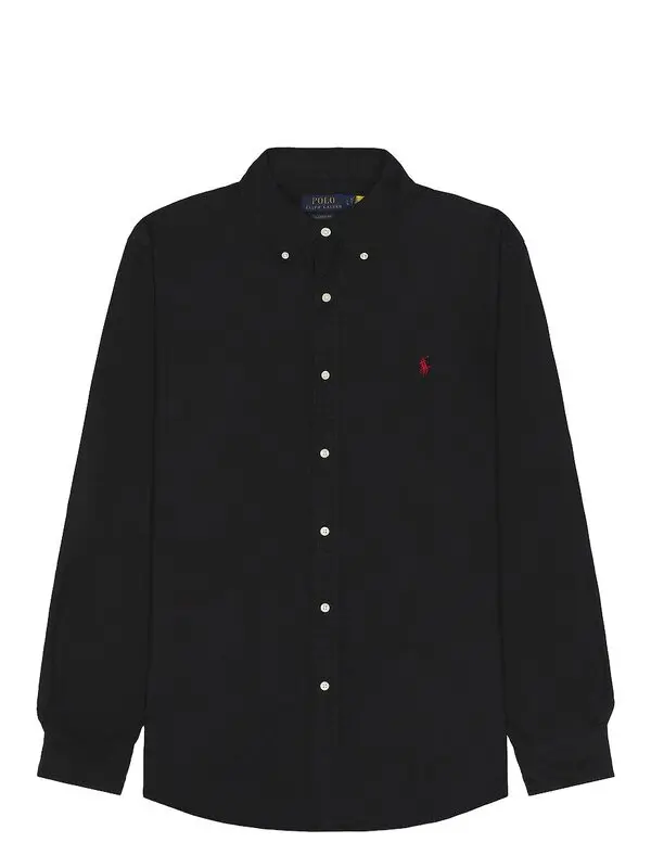 Polo Ralph Lauren Garment Dyed Oxford Shirt In - Polo Black