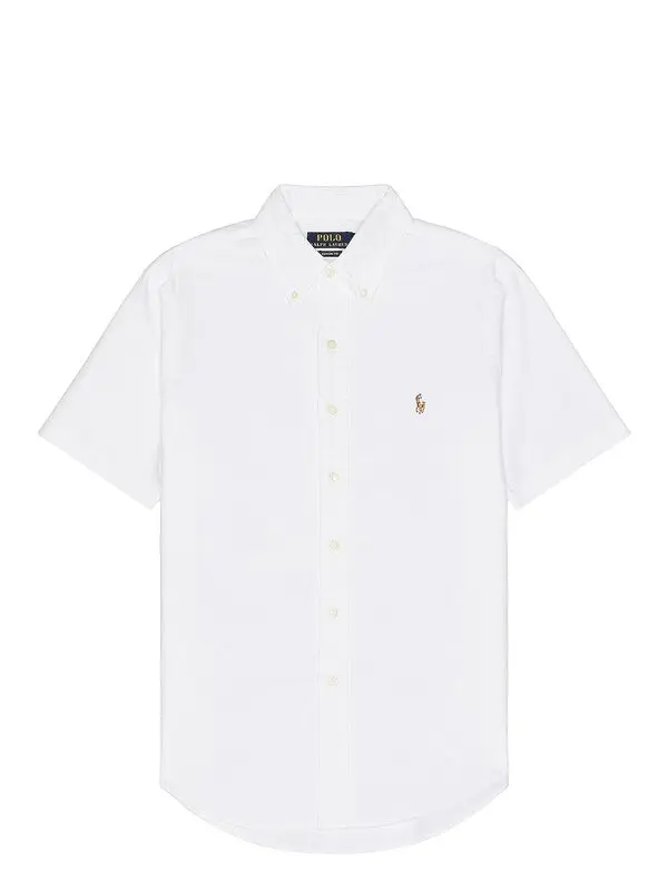 Polo Ralph Lauren Oxford Short Sleeve Shirt - White