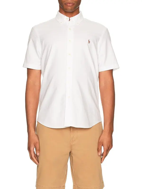 Polo Ralph Lauren Oxford Short Sleeve Shirt - White