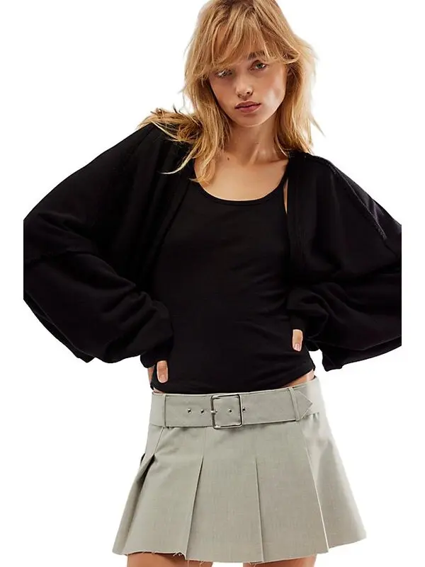 Free People Shrug It Off Sweatshirt - Black
