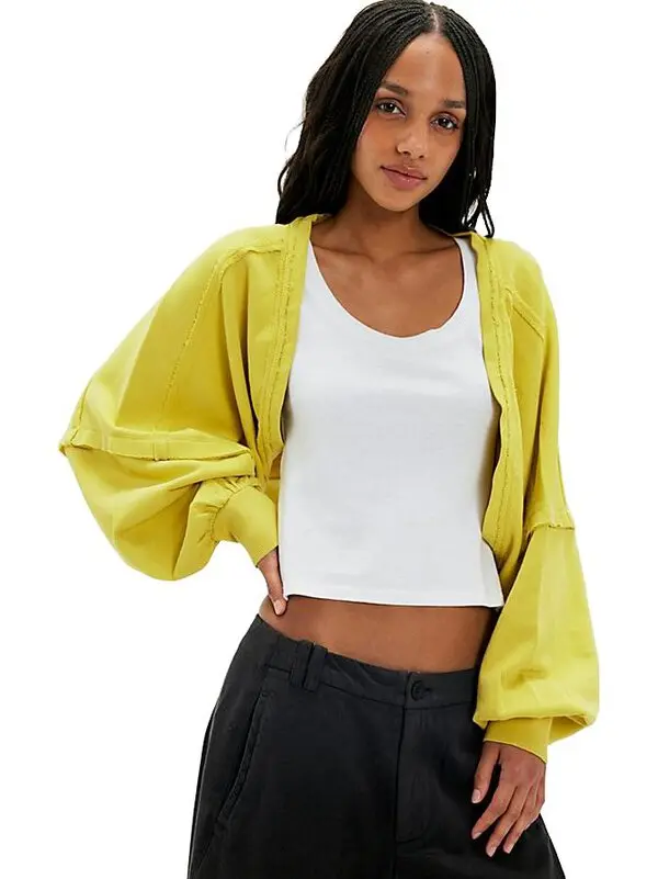 Free People Shrug It Off Sweatshirt - Citronelle