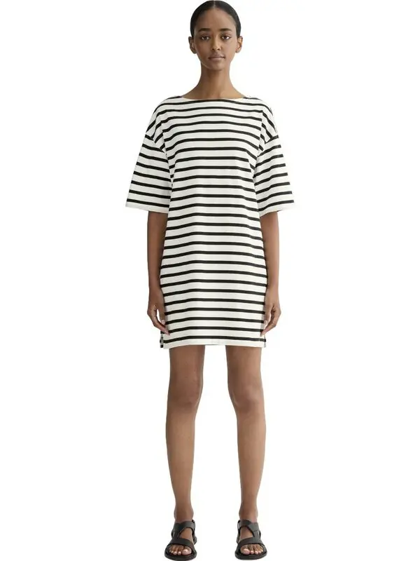 Everlane Mariner Dress - Bone/black