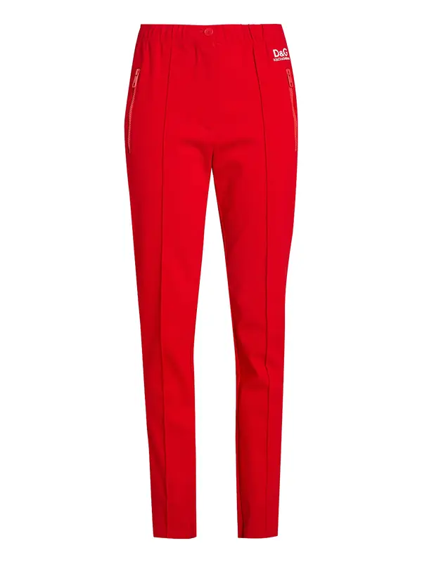 Dolce & Gabbana Logo-print Jersey Track Pants - Red