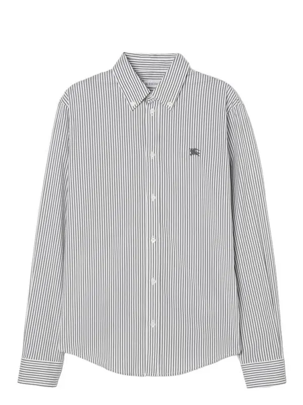 Burberry Classic Fit Stretch Cotton Shirt - Thunder Grey