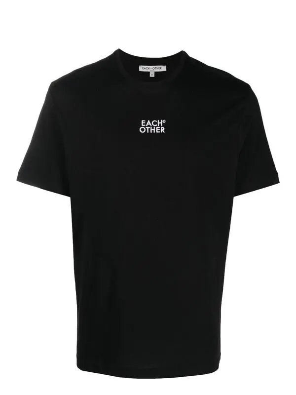 Each X Other Logo-embroidered Cotton T-shirt - Black