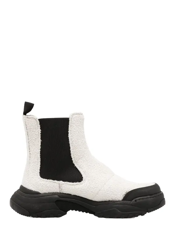 GMBH Bouclé Ankle Boots - White