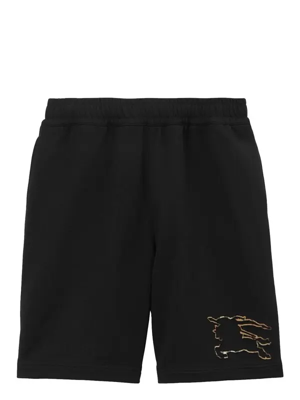 Burberry Cotton Jersey Fleece Shorts - Black