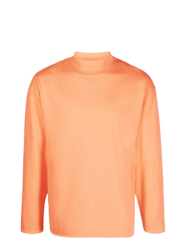 ERL High-neck Cotton Sweatshirt - Orange